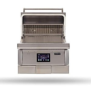 Coyote 28 Inch Built In Pellet Grill, Stainless Steel, Intuitive Digital Touch Control - C1P28