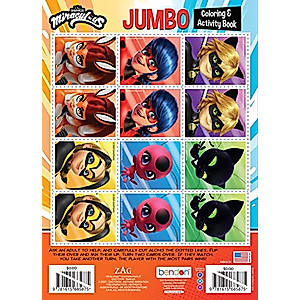 Miraculous Ladybug 64 Page Jumbo Coloring Book, Bendon 52560