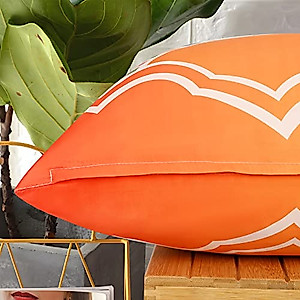 VERTKREA Modern Pillow Covers, Boho Sunrise Outdoor Pillow Covers, Set of 2 Waterproof Throw Pillow Cover for Sofa ,Couch, Indoor, Outdoor, Home Decor, 18x18 Inch