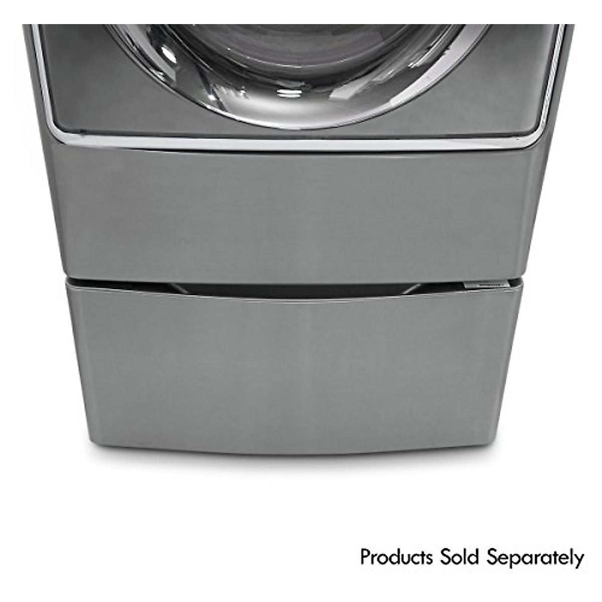 Kenmore Elite 51043 29" Wide Laundry Pedestal with Storage Drawer in Metallic silver