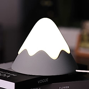 LED Night Nursery Lamp Table Night Light Rechargeable Snow Mountain Shaped Lamp Bedside Lamp for Room