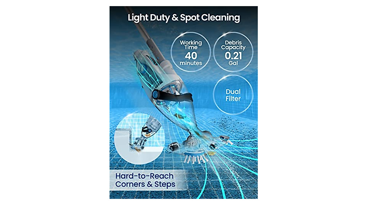 KOKIDO XTROVAC 210 Cordless Pool Cleaner | Hot Tub & Spa Vacuum