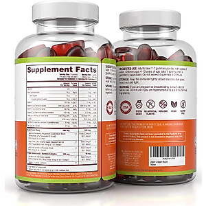 Biotin & Vegan Collagen Bundle, Gummies for Hair Growth, Healthier Skin & Nails (Bulk 90 Gummies), Collagen Booster Superfruit Complex with Resveratrol, Vitamin A, E, C - Replace Capsules, Pills