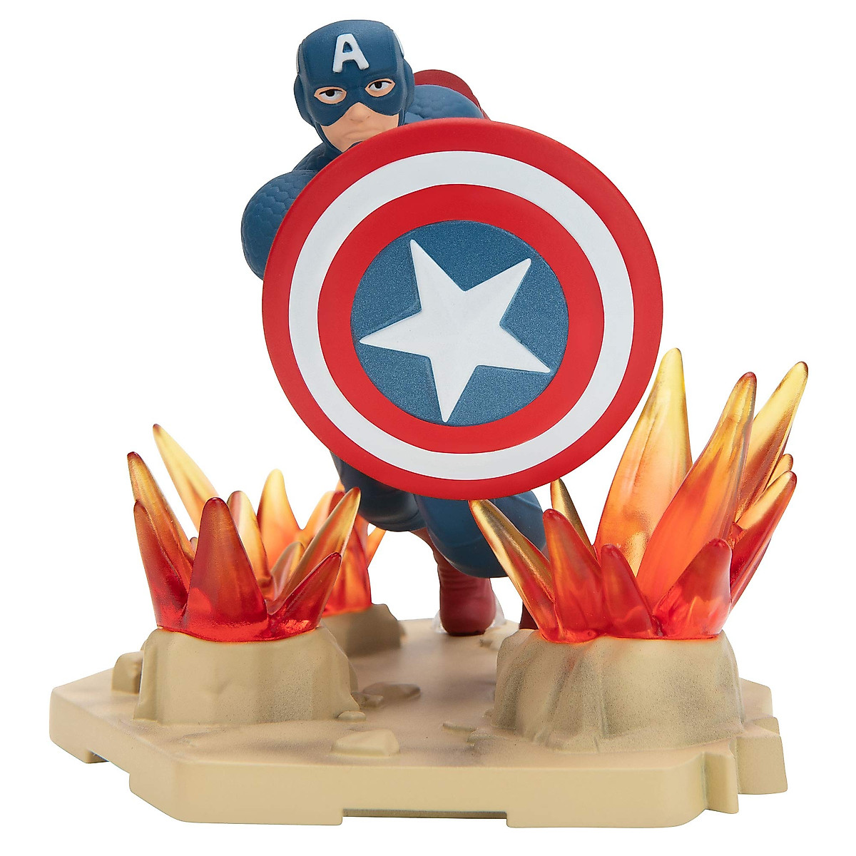 Zoteki Avengers Series 1-4” Captain America Collectible - Inspired by ‘Infinity’ - Collect Them All: Fan Favorite Characters Iron Man, Thor, Hulk, Captain Marvel, Thanos, Mystery Chase Variant