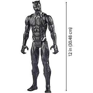 Marvel Titan Hero Series Black Panther Action Figure, 30 Cm Toy, Inspired Universe, for Children Aged from 4 Years
