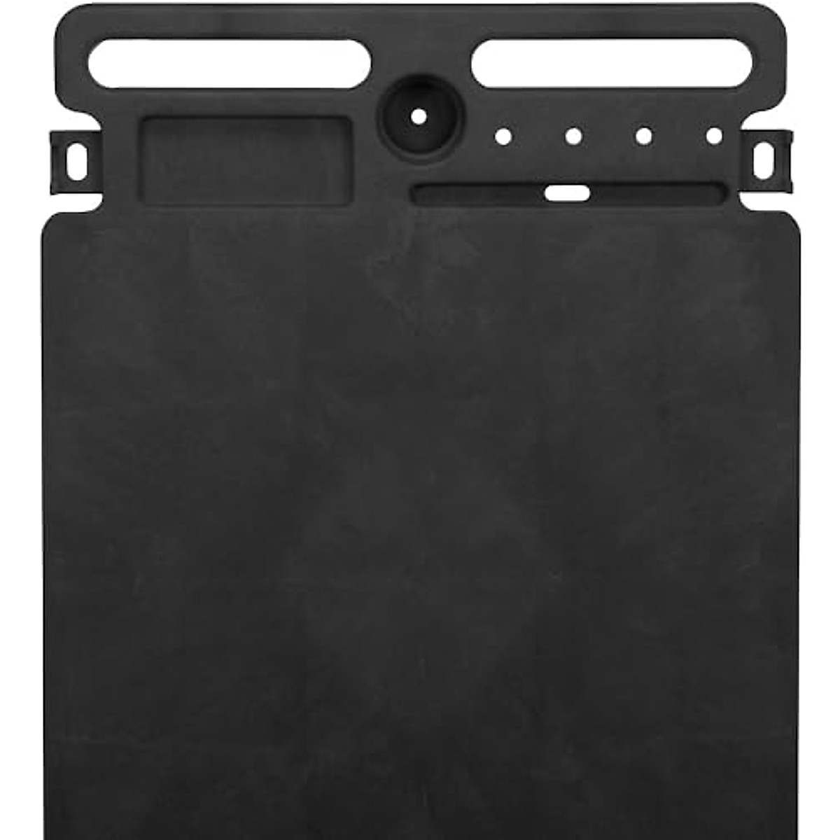 Global Industrial Industrial Service & Utility Cart, Plastic 2 Flat Black Shelf, 44” x 25-1/2”, 5" Rubber Casters