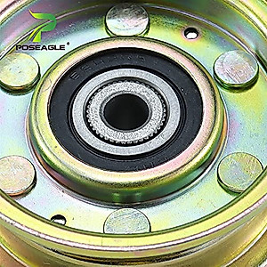 POSEAGLE 756-04224 Flat Idler Pulley 2.75 od Replaces Cub Cadet 756-04224 Idler Pulley 756-04224 Pulley, MTD 756-0981 Pulley, MTD 756-0981a, 756-0981b, 7560981a, 7560981b, Toro 112-3687, 62-4540