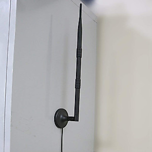 Wi-Fi Antenna Base, HUACAM HCM35N Wi-Fi Antenna Magnetic Stand Base RP SMA Male to Female Connector with 10 ft Extension Cable