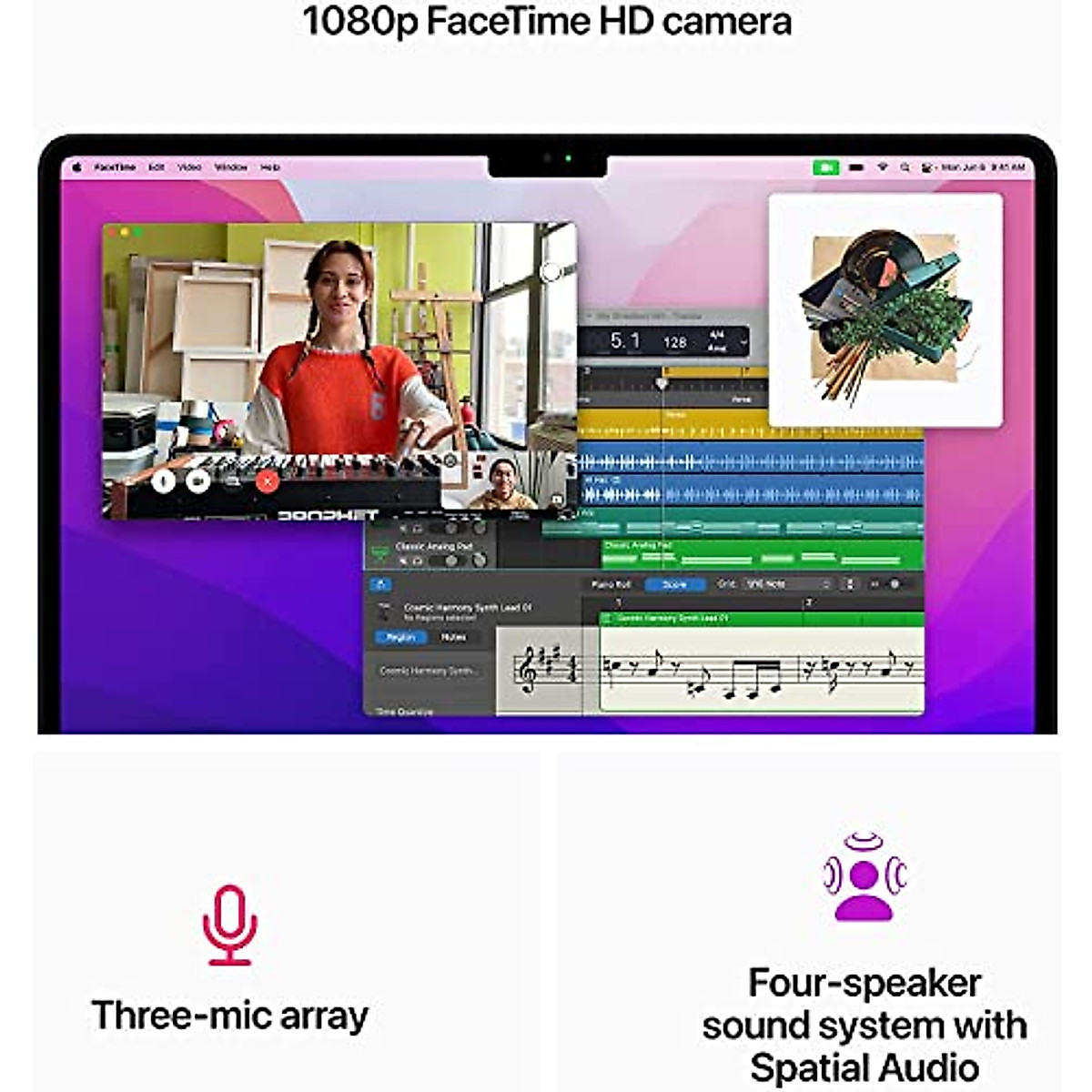 2022 Apple MacBook Air Laptop with M2 chip (13.6 inch , 8GB RAM, 512GB SSD Storage) Midnight (Renewed)