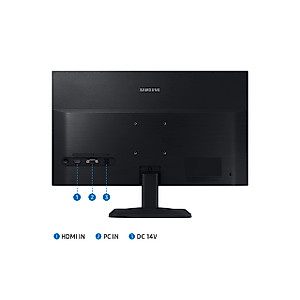 SAMSUNG S33A Series 24-Inch FHD 1080p Computer Monitor, HDMI, VA Panel, Eye Saver Mode, Game Mode (LS24A338NHNXZA), Black