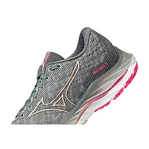 Mizuno Wave Rider 26 Project Zero Ultimate Grey/Peach Bud Women's 10 B (M)