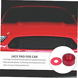 FAVOMOTO 1 Set Jack Pad Heavy Duty Jack Cars Cars Auto Tools Jack Block Car Jacking Pads Jack Support Block Jack Support Adapter Pom Jack Pad Pom Jack Block Jack up Lifting Red Car Jacks