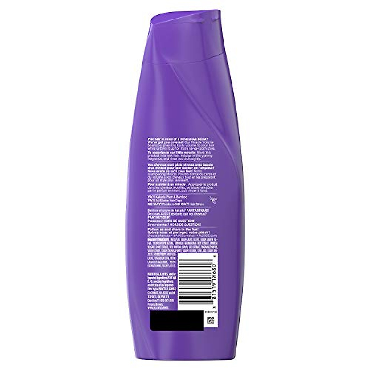 Aussie For fine Hair Aussie Paraben Shampoo, 12.1 Fl Oz (Pack of 1) (427731)
