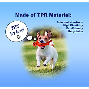 SHAGGYTAILVILLAGE Puppy Chew Toys 2-Pack for Small/Medium Dogs, Puppy Teething Toys, Rubber Monkey Dog Toys for Teething and Fetch