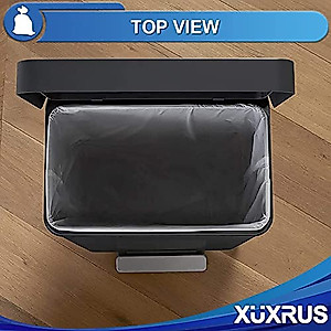 XUXRUS Small Trash Bags 3 Gallon, White Garbage Bags for Bathroom,Kitchen,Office,Bedroom,200 Counts Fit 8~10 Liter Wastebasket Trash Can