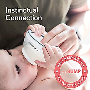 Nanobebe Breastmilk Baby Bottle (Award Winning Innovation for Breastfed Babies), Breastfeeding Newborn Breast Like, Anti Colic, Perfect Latch, Preserves Breast Milk nutrients, 3-Pack, Teal