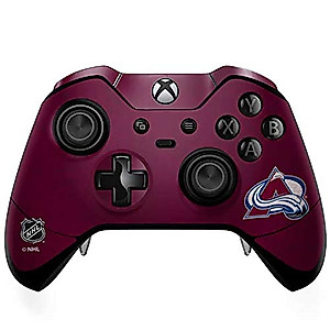 Skinit Decal Gaming Skin compatible with Xbox One Elite Controller - Officially Licensed NHL Colorado Avalanche Distressed Design