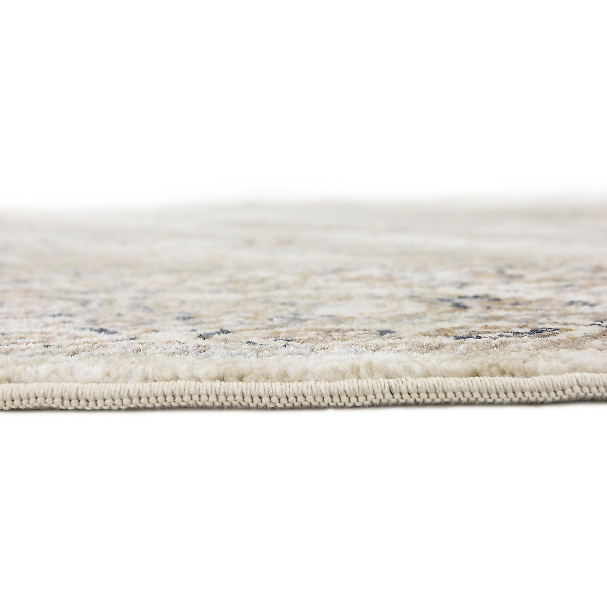 Unique Loom Chateau Collection Area Rug, 4' x 4' Round, Beige