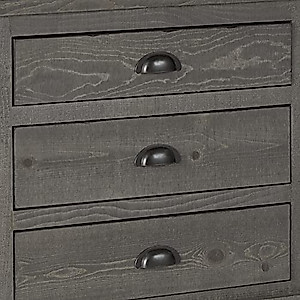 Progressive Furniture Willow Nightstand, Distressed Dark Gray