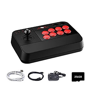 DIACCO Super Console X Joystick Built-in 23000+ Games Compatible With PS3/PS4/Switch/TV/PC Box Arcade Fighting Flexible Operation (Color : X C-Stick-256G B)