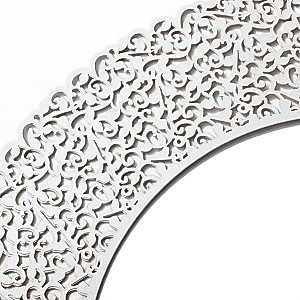 YOZATIA 60PCS Vine White Cupcake Wrapper, Lace Cupcake Wraps Liner for Wedding Party Cake Decoartion (White)