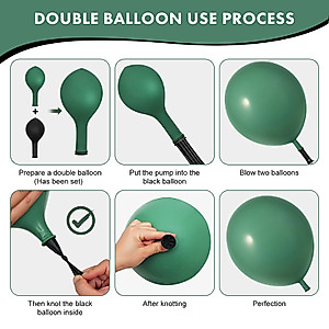 Sage Green Balloons Double Stuffed Balloons Garland Different Sizes 18 12 5 Inch Olive Green Balloons Jungle Green Balloon Arch Kit for Birthday Safari Baby Shower Gender Reveal Bridal Boho Party