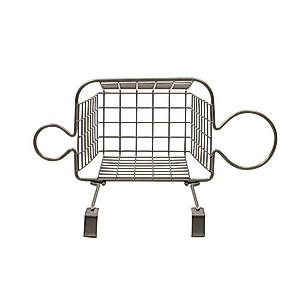 Spectrum Grid Over the Cabinet Styling Station (Satin Nickel) - Tall Bathroom & Under Sink Organizer for Hair Dryer, Beauty Tools, Accessories, & Home Essentials