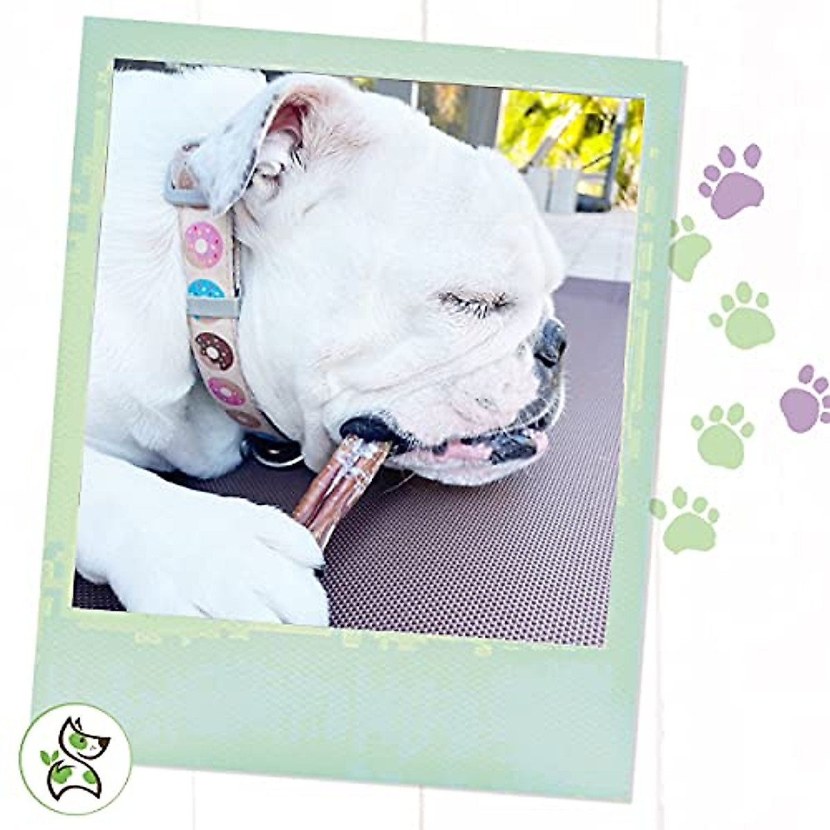 Nature Gnaws Bully Sticks for Large Dogs - Premium Natural Beef Dental Bones - Thick Long Lasting Dog Chew Treats for Aggressive Chewers - Rawhide Free