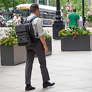 ONLI TRAVEL Revolution™ Double Pack - World class backpack - expands into a weekender bag -splits into two bags - handles two 17” laptops and two tablets (Black)