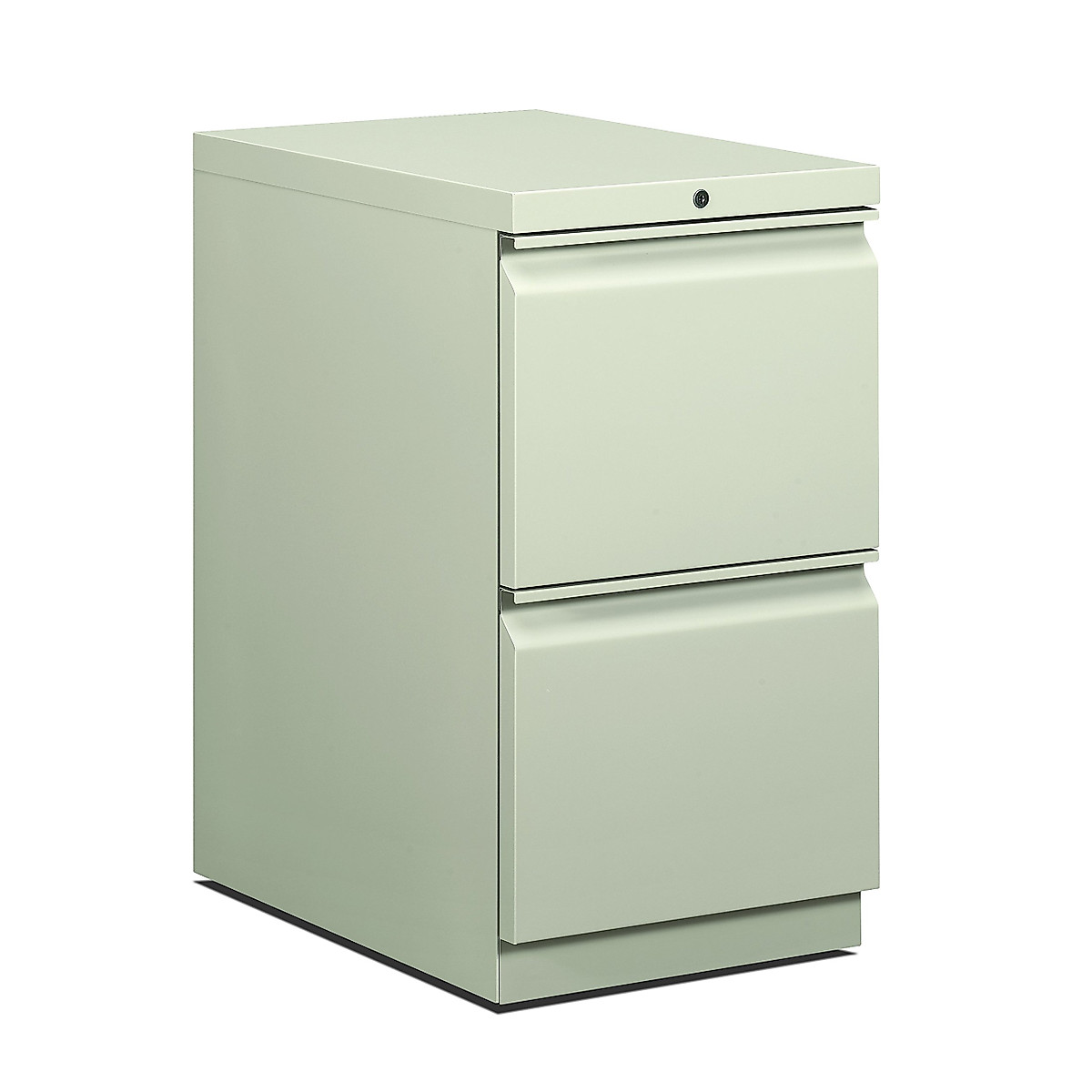 HON 22-7/8-Inch Efficiencies Mobile Pedestal File with 2 File Drawers, Light Gray