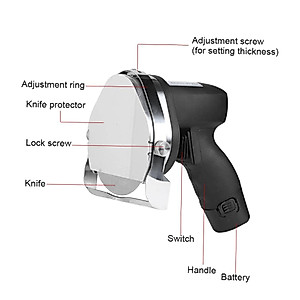 Adjustable Thickness Handheld Electric Kebab Meat Slicing Tool for Household Commercial EU 110V-240V