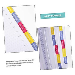 Ciieeo 2pcs 2024 Agenda Book 2024 weekly notebook spiral calendar planner weekly monthly planner monthly life planner goal planner spiral notepads planner book Paper manual portable Work