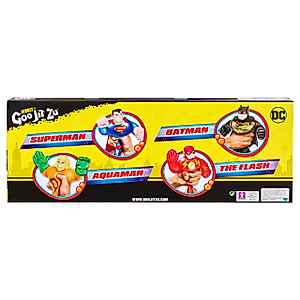 Heroes of Goo Jit Zu Licensed DC - 4 Pack - Aquaman, Batman, Superman and The Flash