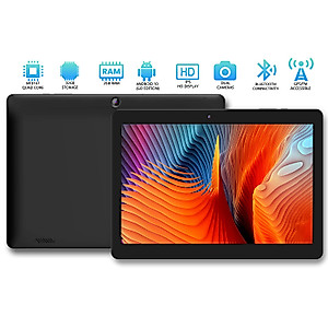 Azpen 10 Inch Android 10 OS Google Certified Tablet Dual Cameras HD 1280 x 800 IPS Display 2GB RAM 32GB Storage Bluetooth GPS