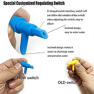 Update Automatic Plant Watering Devices, Universal Self Watering Spikes with Slow Release Control Valve Switch System Suitable for All Bottles, Vacation Drip Irrigation Watering Gardens& Lawn (12PCS)