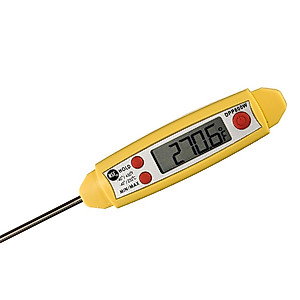Cooper-Atkins DPP800W MAX Digital Thermometer with Long Probe, Long Probe Thermometer (Waterproof Thermometer, Auto Shutoff, Temperature Memory),Yellow