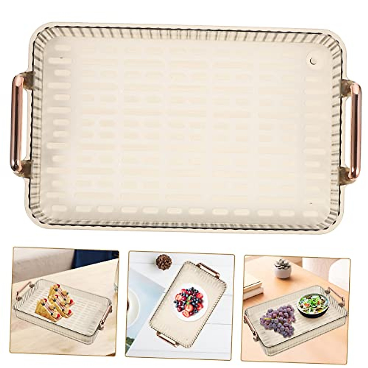 Zerodeko 3pcs Drain Tray draining Fruit Serving Tray drip Catcher Tray Kitchen soap Tray Household Fruit Tray Sink Dishwasher Dish Tray Drying Rack Water Cup The pet Drying pad