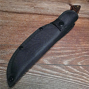 8.85" Fixed Blade Knives with Sheath - Hunting Knife with Beautiful Wood Handle for Hunting, Camping. Survival and Tactical