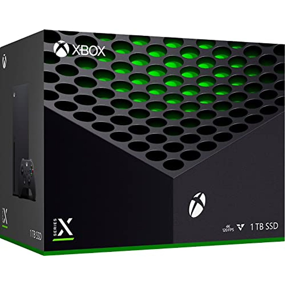 Microsoft Xbox Series X 1TB SSD Gaming Console - Additional Black Controller, 8X Cores Zen 2 CPU, 12 TFLOPS RDNA 2 GPU, 16GB DDR6 RAM, Up to 120 FPS, 8K HDR, 4K UHD Blu-Ray
