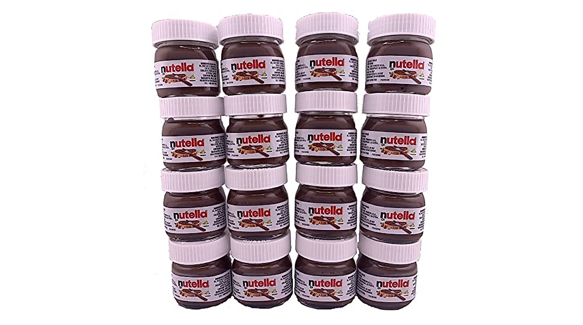 Mini Nutella Jars 16-Pack - Perfect for On-the-Go Snacking