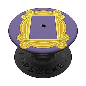 Purple Door Yellow Frame Peephole Vintage Fun Gift PopSockets Standard PopGrip