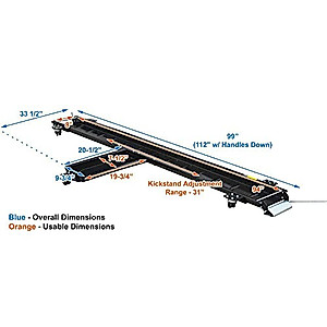 Black Widow Cruiser-Dolly Steel Motorcycle Dolly