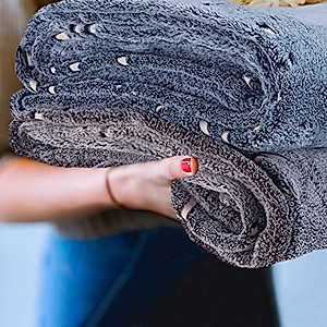 Glow in The Dark Throw Blanket, Moon and Stars Soft Warm Cozy Fuzzy Plush Blanket for Kids Teenage Boys Girls Women Best Friend Birthday Christmas (50 x 60 inches Blue)