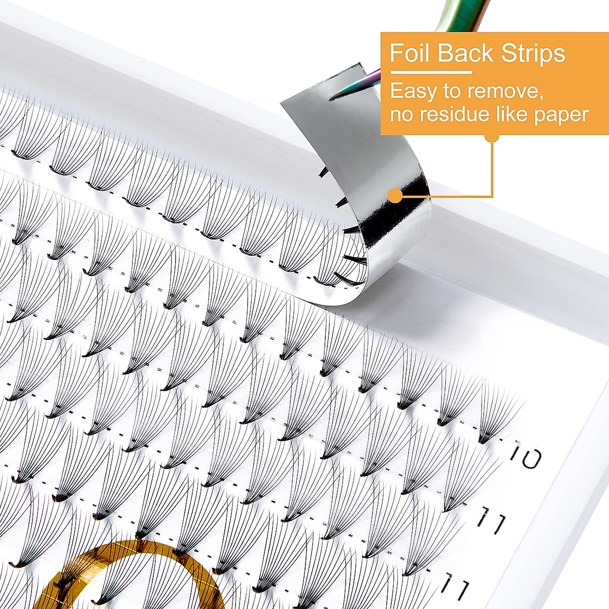 Premade Fans Eyelash Extensions 10D 7D 8D XL Box 320 Fans Pointy Base Premade Volume Lash Extensions Premade Volume Fans Mixed (10D-0.07D,9-16mix)