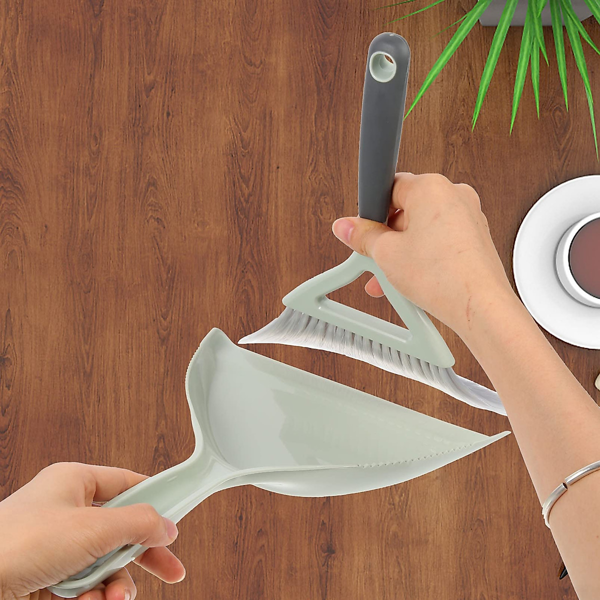 1 Set Set Broom Dustpan Combination Table Cleaning Broom Mini Broom Pet Cleaning Brush Reusable Cleaning Broom Desktop Dustpan Household Table Broom Home Accessory Clean Dust Pan