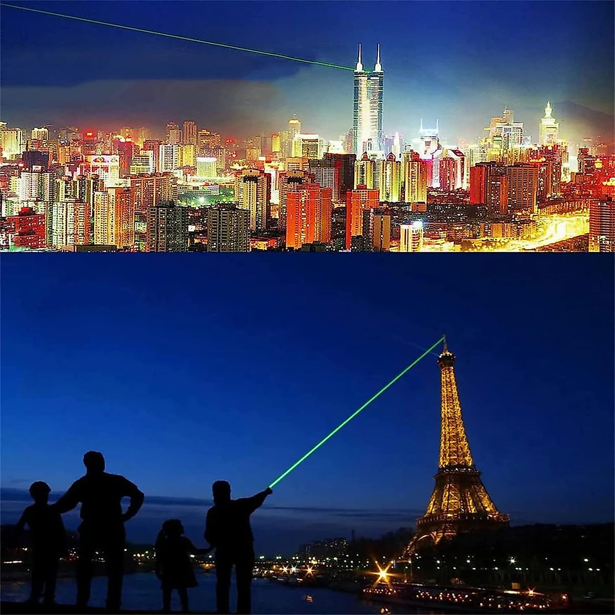 Green Laser Pointer Long Range High Power Tactical Green Beam Flashlight Laser pointer rechargeableUSB Laser Pointer Cat toys with Star Cap Adjustable Focus for Teaching Outdoor Hunting