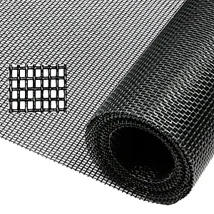 Tooltriz Pet Proof Window Screen Replacement, 39“ x 100" Upgraded Thicken Charcoal Fiberglass Mesh for Sliding Pet Screen Door Repair Kit - Screen Door Protector for Dogs Patio Screen mesh
