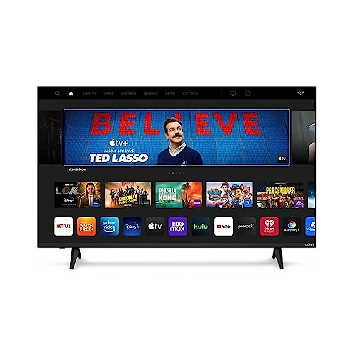 VIZIO 65-inch V-Series 4K LED HDR Smart TV w/AMD FreeSync, Dolby Vision, WiFi 6E, & Smart Home Compatibility + Free Wall Mount (No Stands) - V655M-K03 (Renewed)