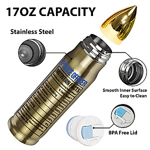 17 oz Police Tumblers For Men, Police Coffee Tumbler With Keychain - Birthday Christmas Gift For Police Officer Dad Grandpa Husband Brother, Retirement Gifts & Graduation Gifts For Police Officer