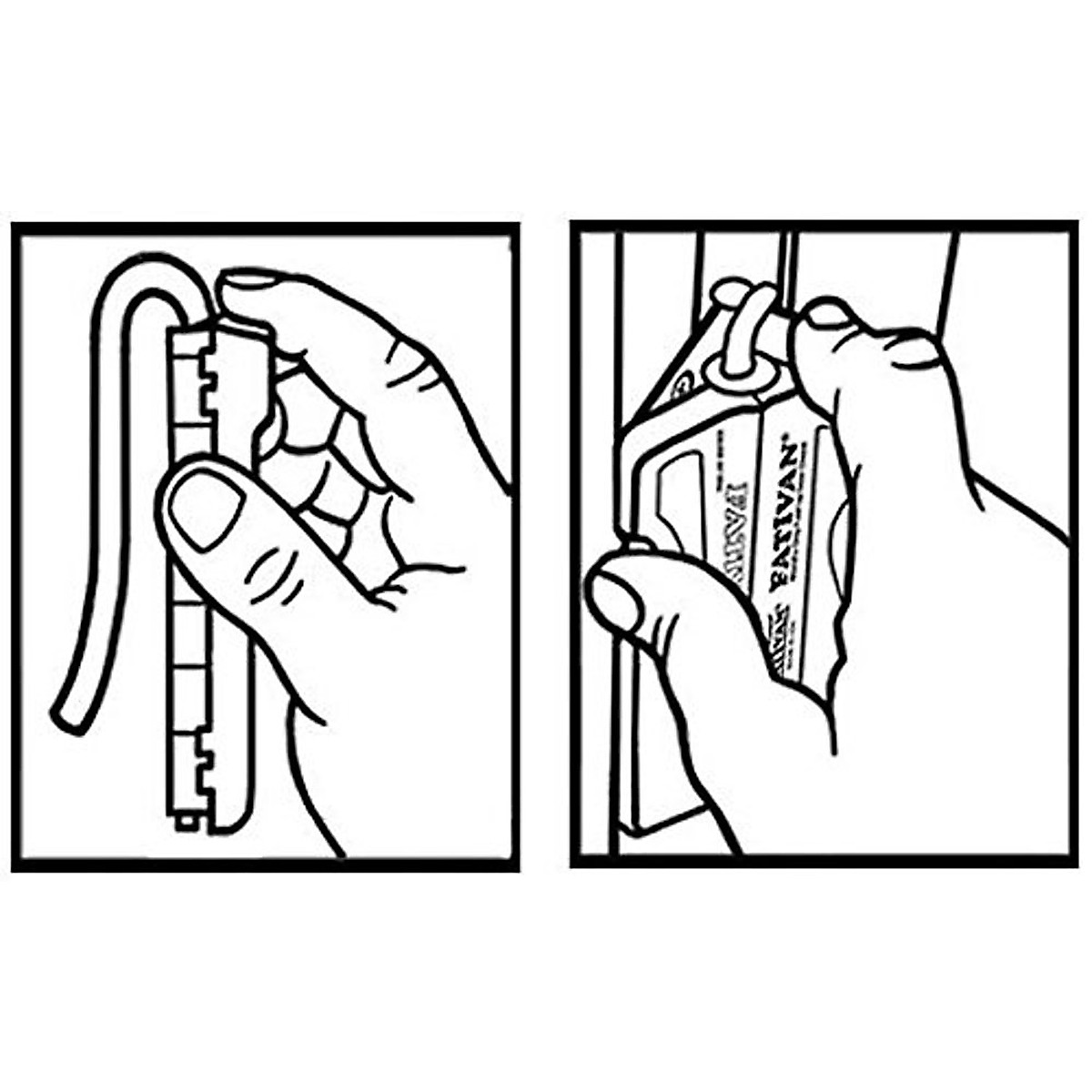 The Original Fat Ivan Fold Up Doorstop Wedge with Magnet Red (Pack of 2)